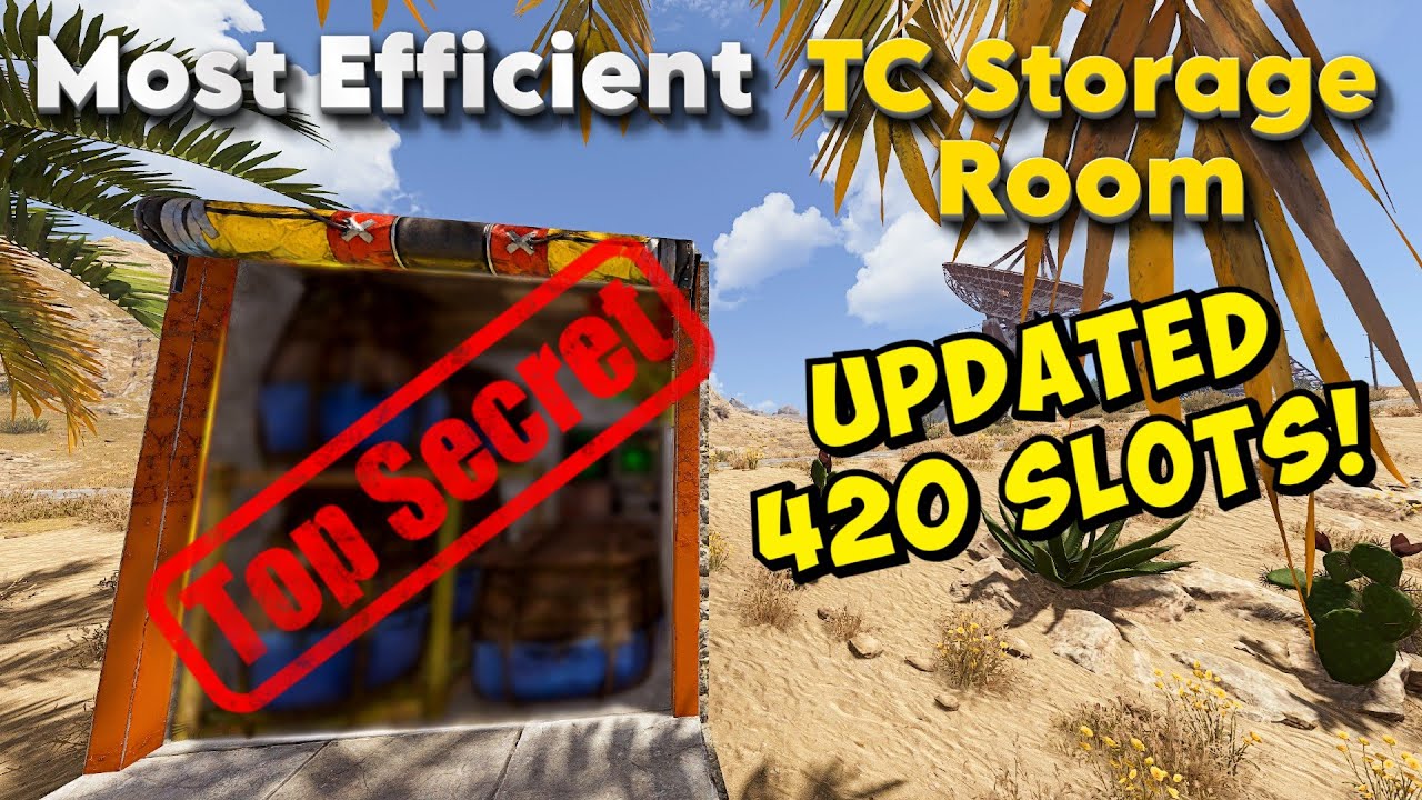 Most Efficient TC Storage Room with the Jungle Pack in Rust - YouTube