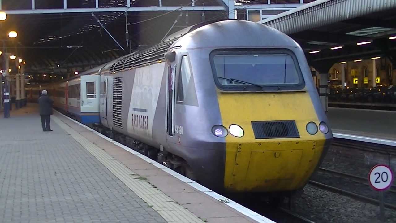 East Coast HST 43320 and 43307 departing Newcastle - YouTube