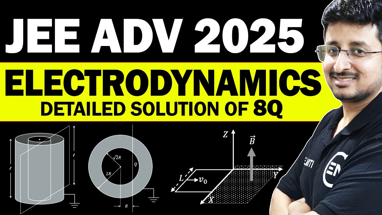 JEE Adv 2025 Solutions | Electrodynamics 8 Questions | Advanced PYQs ...