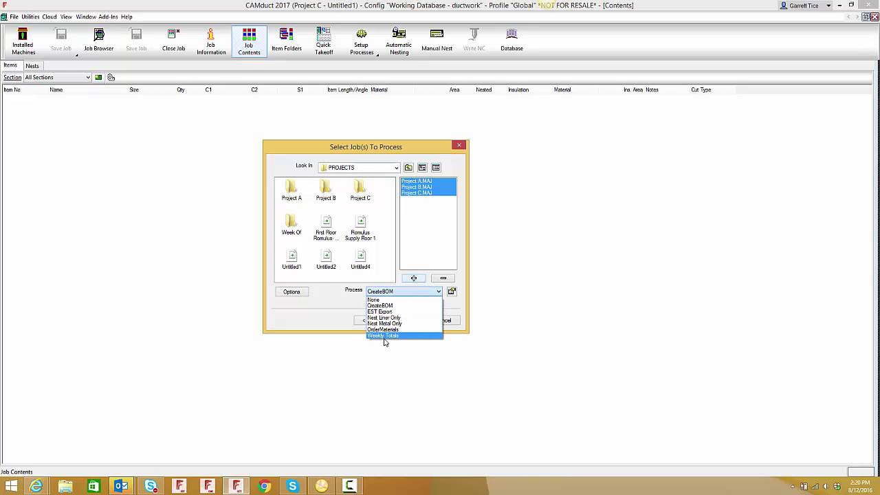 Weekly Reports in Fabrication CAMduct - YouTube
