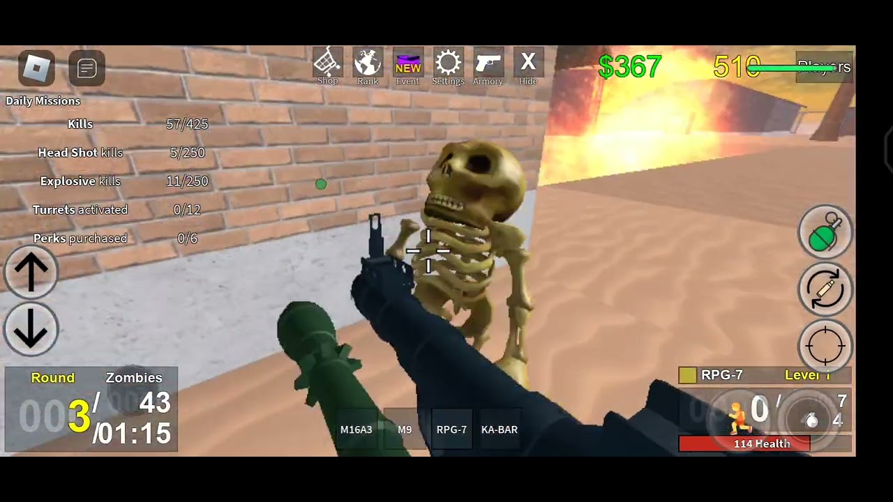 Roblox - Zombies Uprising Full Gameplay - YouTube