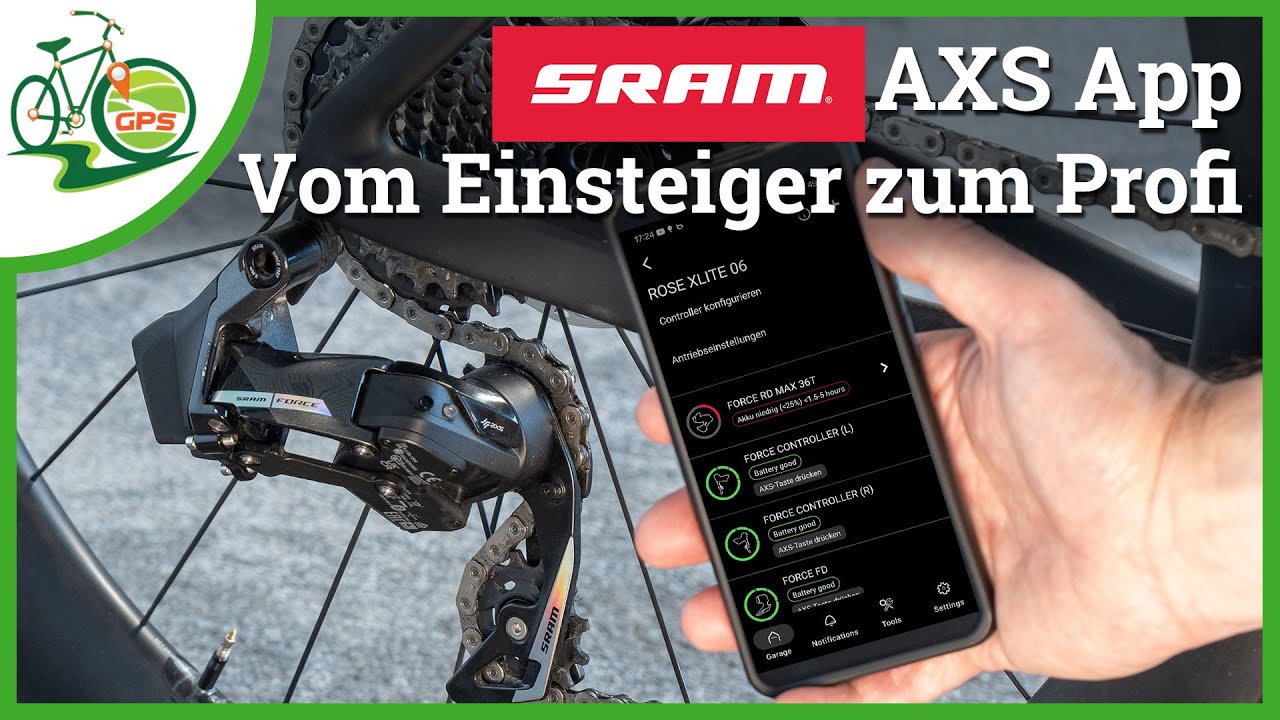 SRAM AXS App 📱 Schaltung konfigurieren, Tasten einstellen, MicroAdjust ...