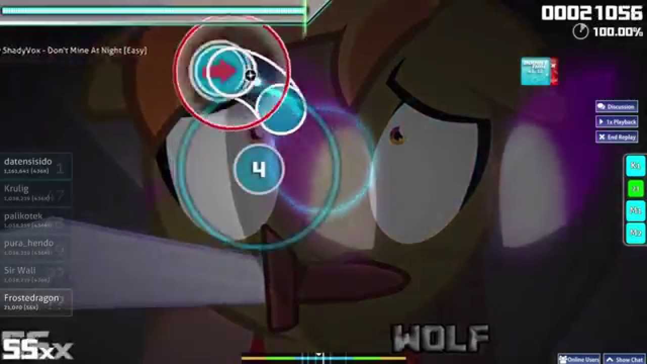 ShadyVox - Don't Mine At Night [Easy] Double Time+Hard Rock+Perfect ...