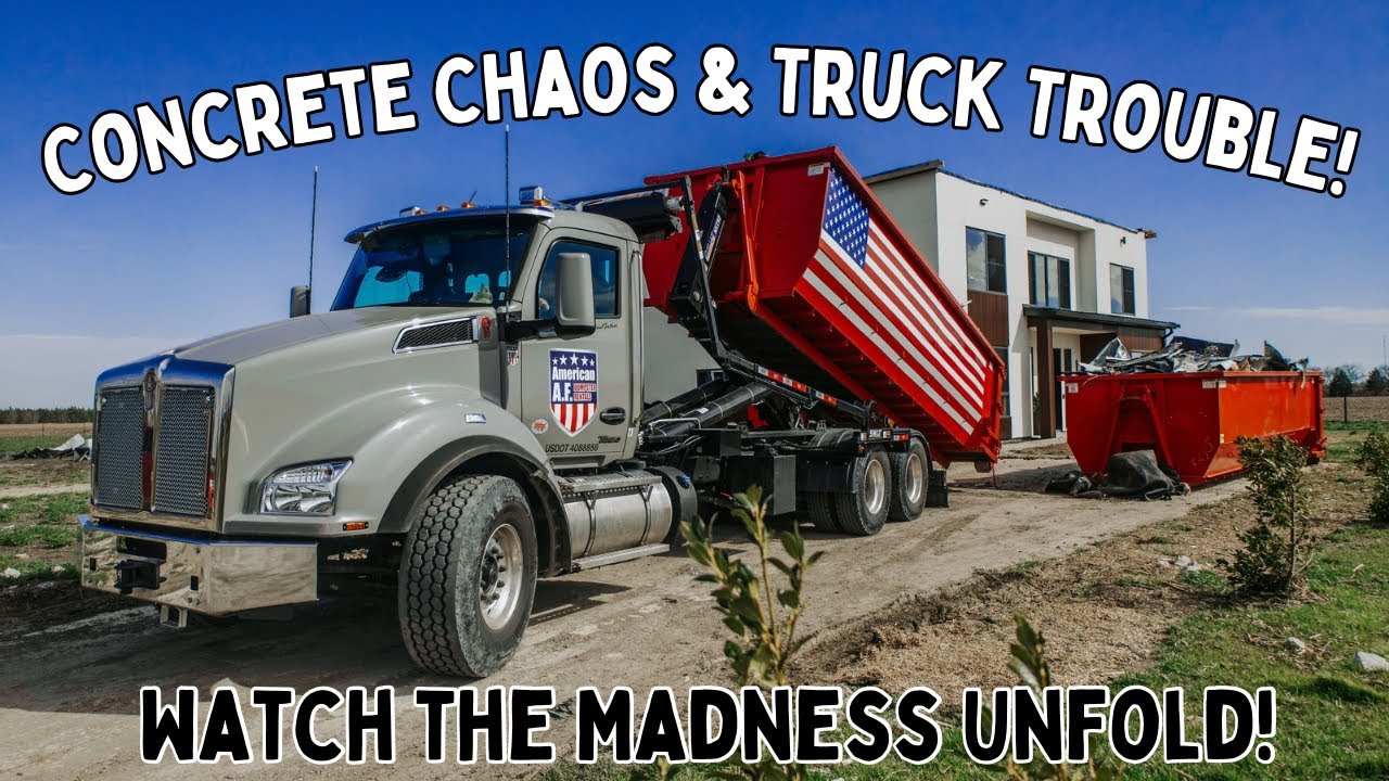 Concrete Chaos & a Dead Truck: Tagged Dumpsters & Mayhem Strikes! - YouTube