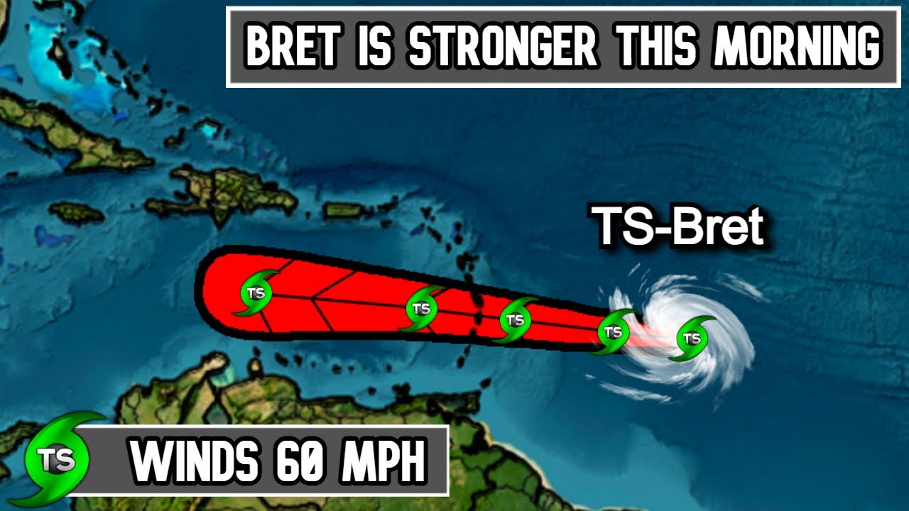 Tropical Storm Warnings Issued For St. Lucia Ahead Of Tropical Storm Bret, Update On Invest 93L ...