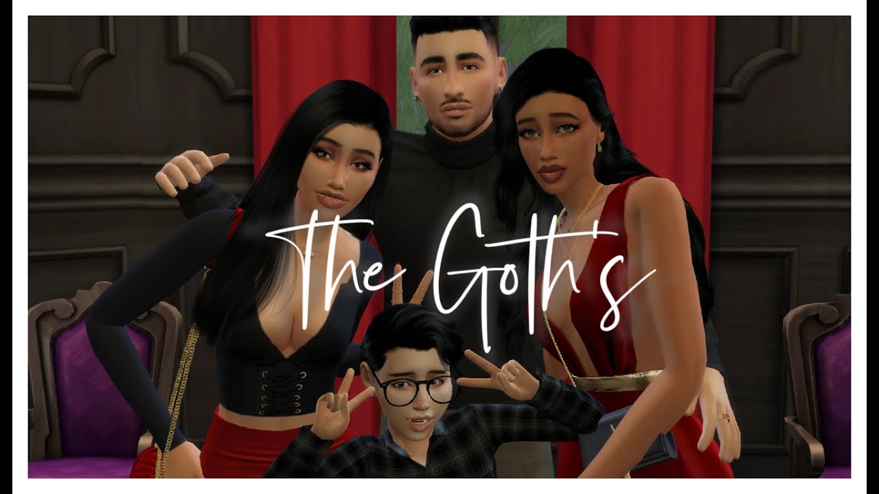 The Goth's Reimagined - Sims 4 CAS + CC Folder & Sims Download - YouTube