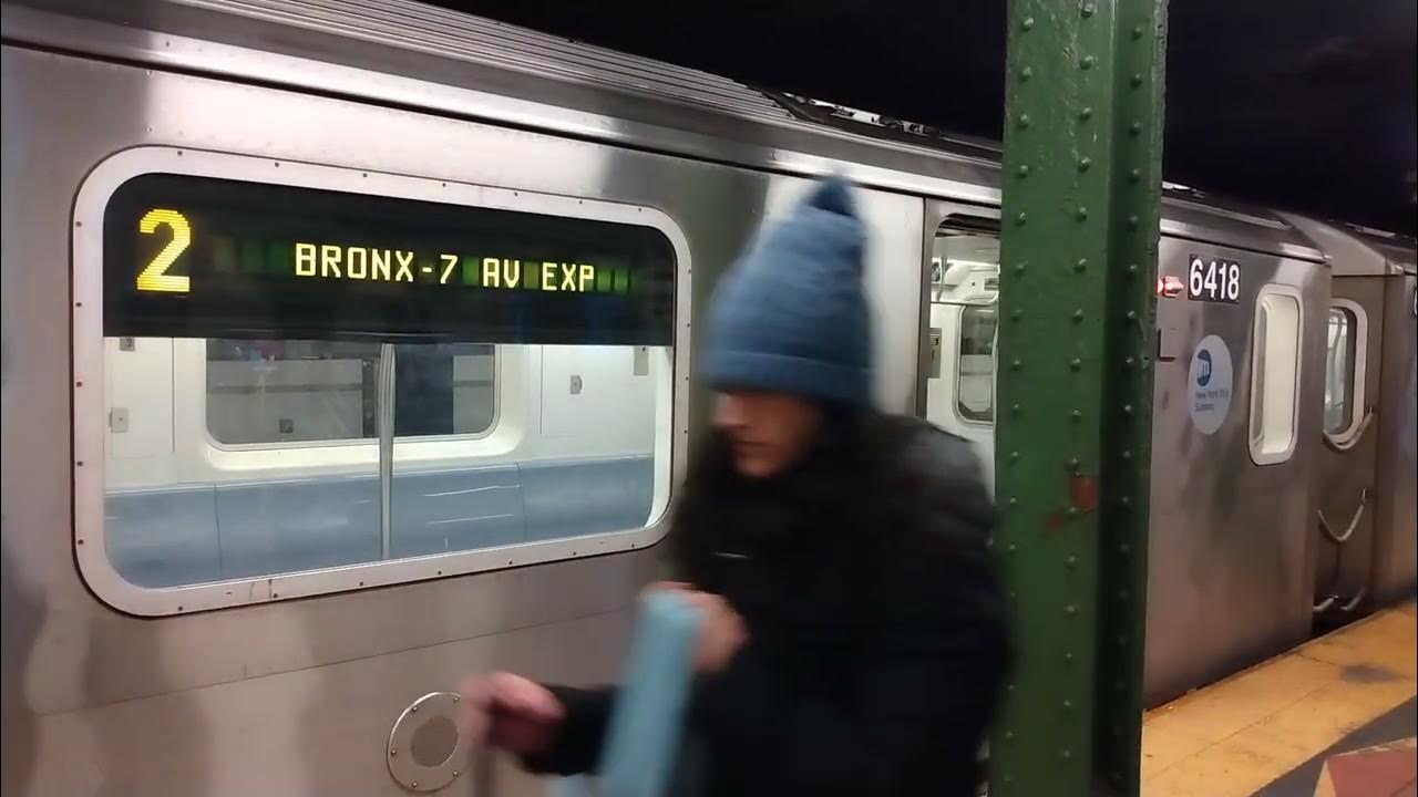 R142 #6418 Utica Av bound (2) Bronx + Eastern Parkway Express at Atlantic Avenue - Barclays ...