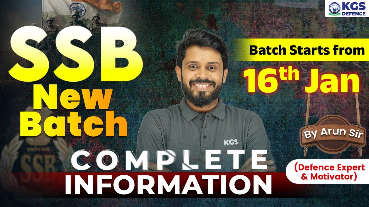 SSB Interview New Batch | Start From 16th January 2025 | New Batch ...