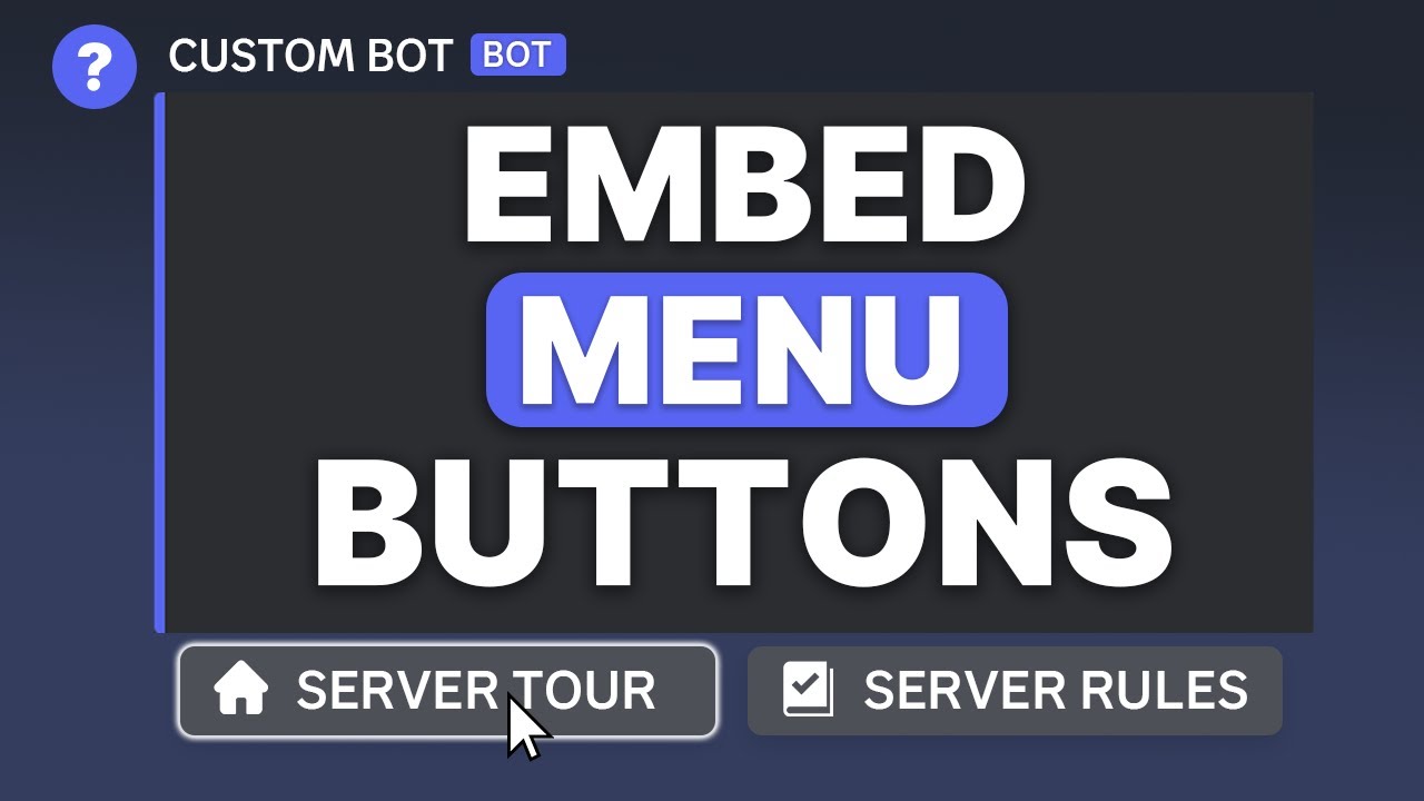 Setup Discord Embedded Buttons That Reveal Messages! - YouTube