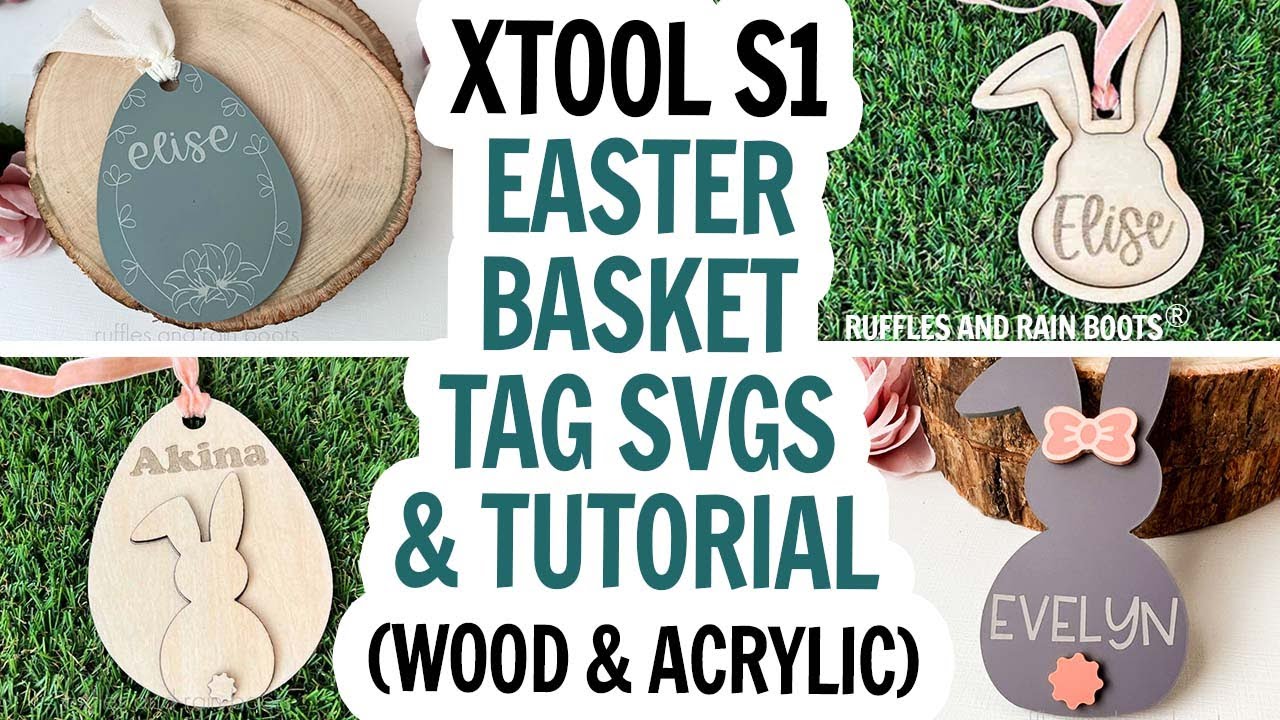 Easter Laser Craft / Free Laser SVG / Easter Basket Tag SVG / Wood ...