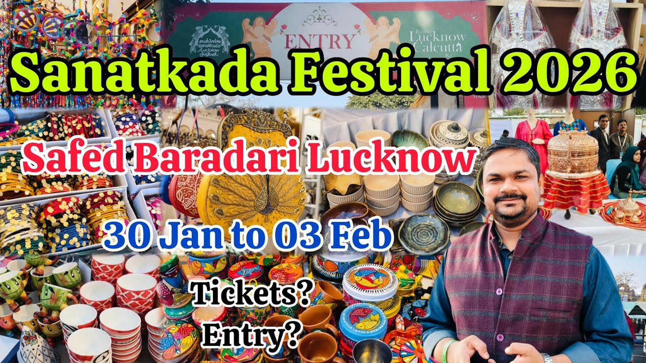 Sanatkada Lucknow Festival 2026 | Weavers , Craft & Artisans Ka Mela ...