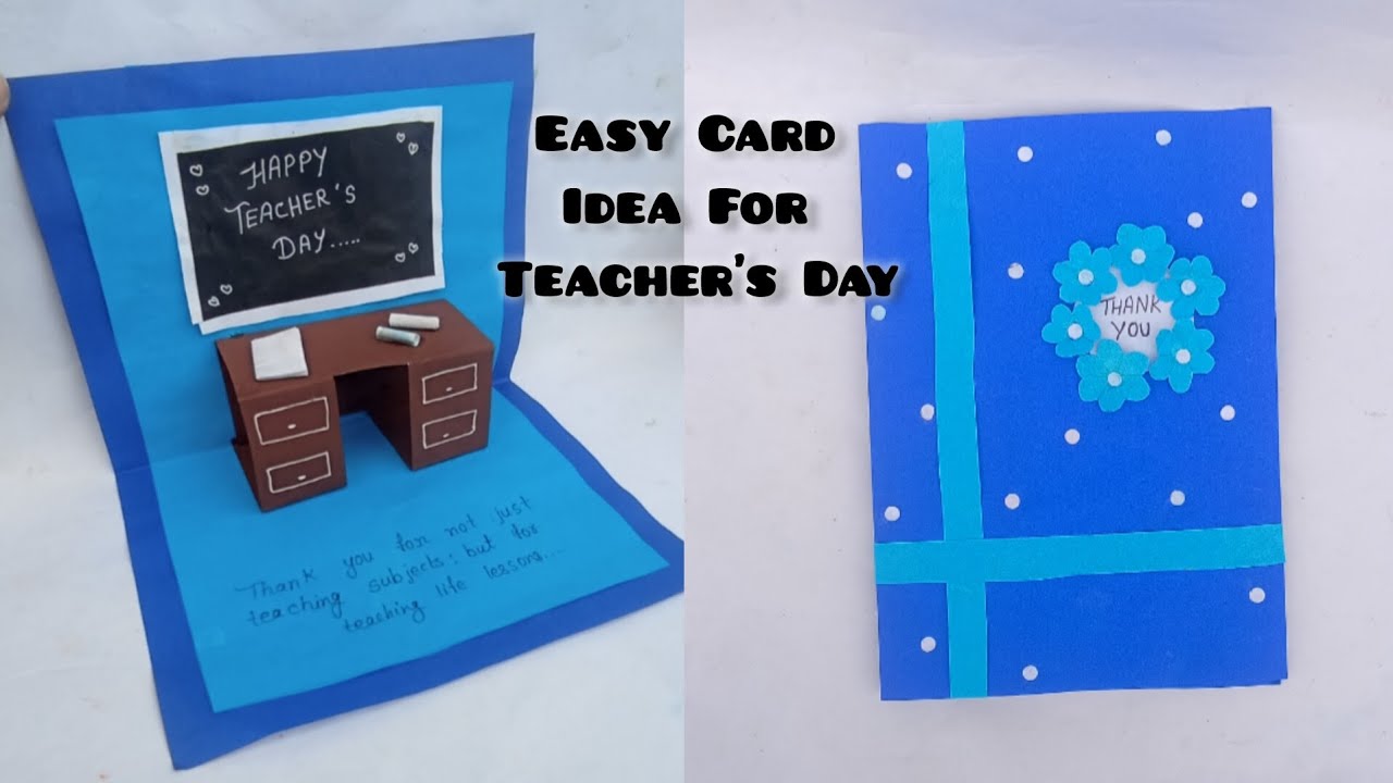 How to make a card for Teacher's Day //Handmade card making idea for ...