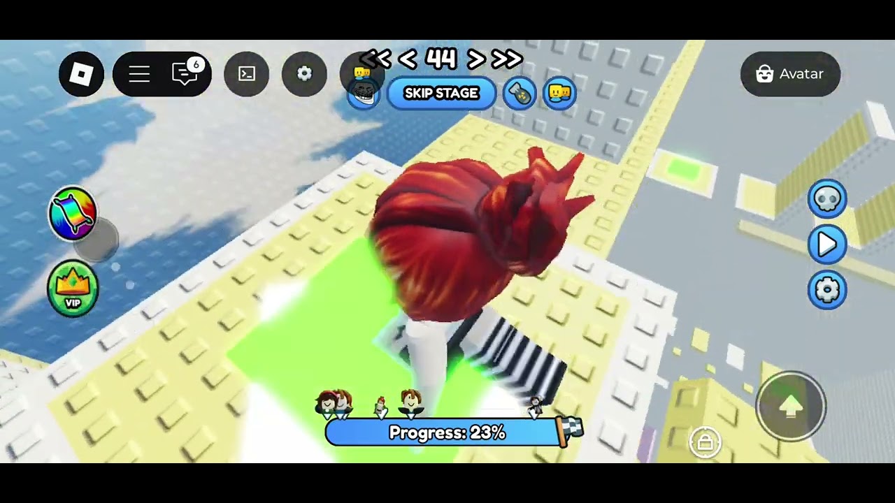 Daisy playing roblox obby named fruit tower - YouTube