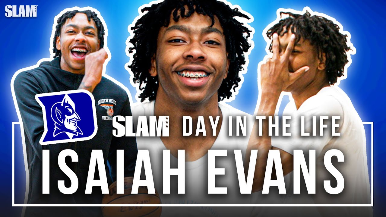 Day In The Life of 5⭐️ Duke Commit Isaiah Evans 😈🔥 | SLAM Day In The Life - YouTube
