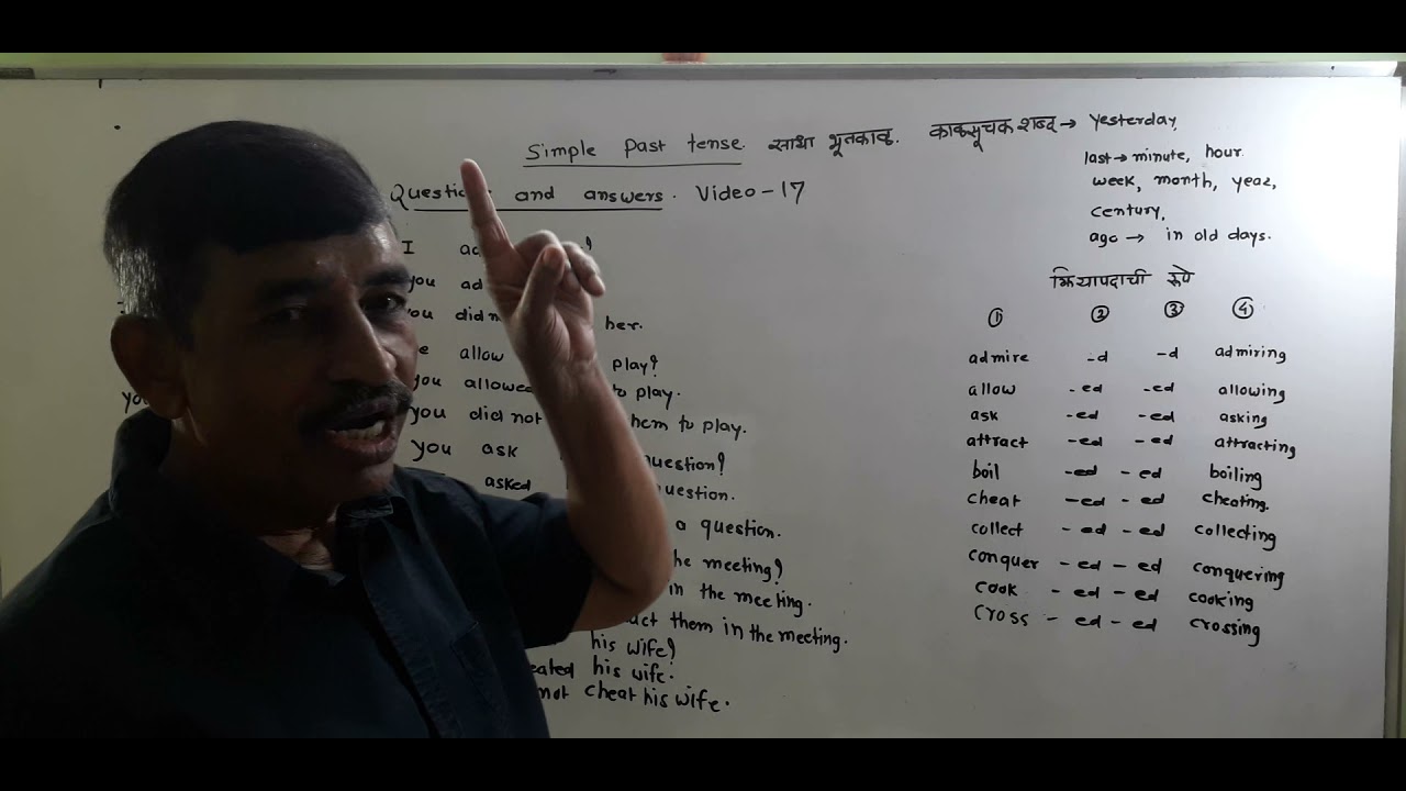 Simple past tense (Questions and answers)Tense indicators. - YouTube