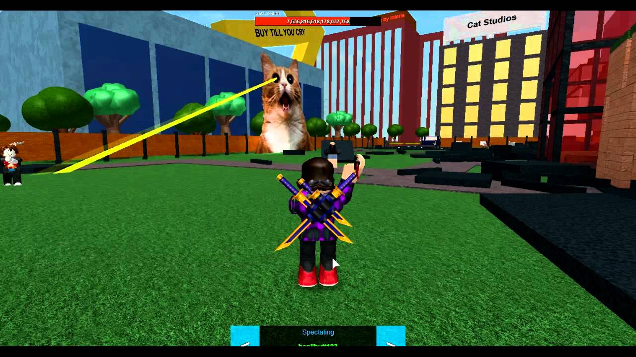 ROBLOX: Mad Games Cat Attack Mode Gameplay but Read the Description ...
