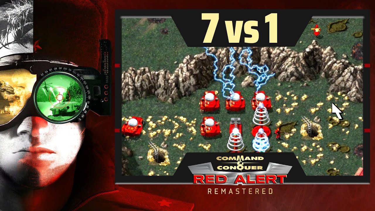 Red Alert Remastered | The Power of Tesla | (7 vs 1) - YouTube