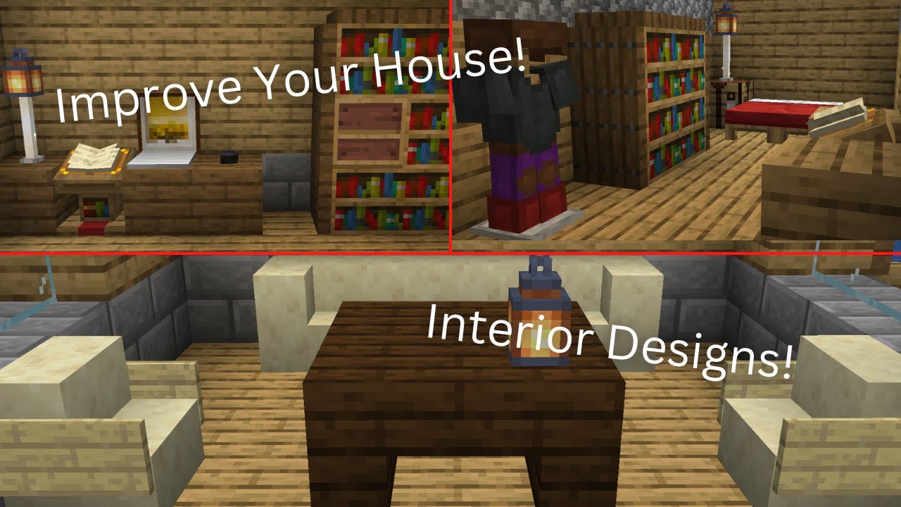 3 Interior Builds to Improve Your Minecraft House - YouTube