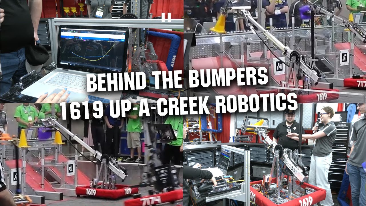 Behind the Bumpers | 1619 Up-A-Creek Robotics | Charged Up Robot - YouTube