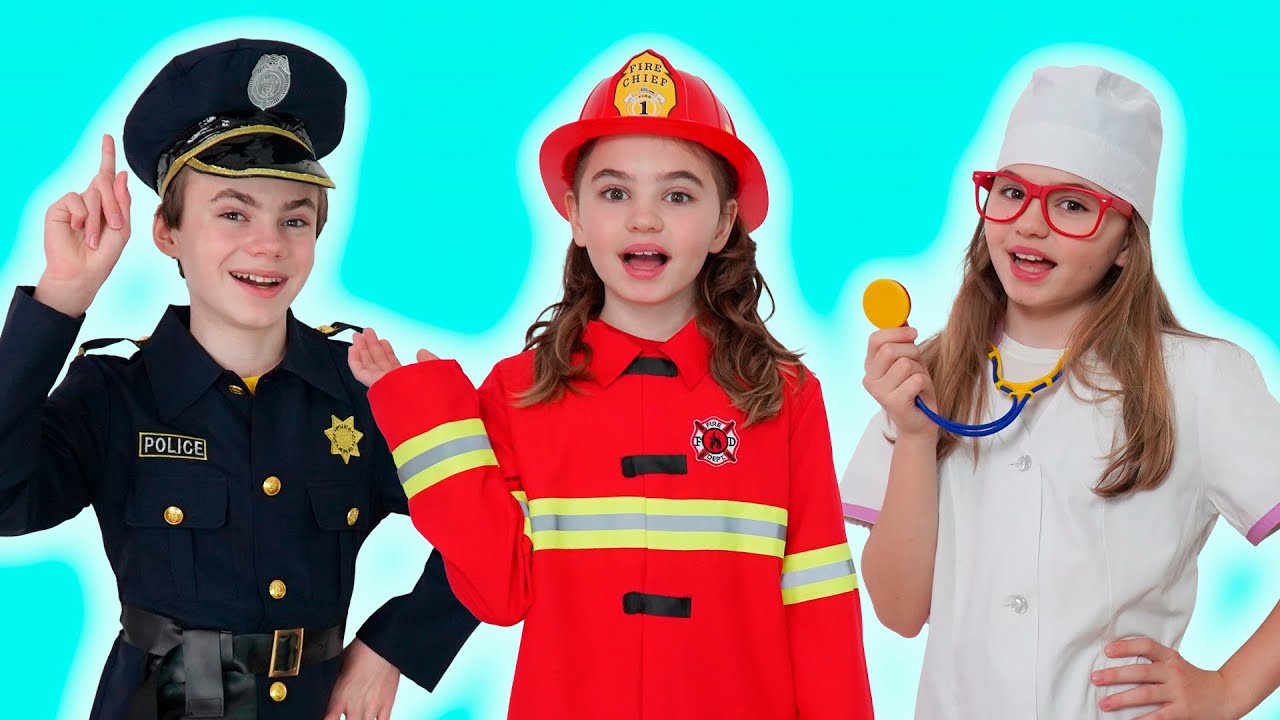 Policeman vs Firefighter! 👮‍♂️🚒 What Do You Want To Be? | Kids Songs by ...