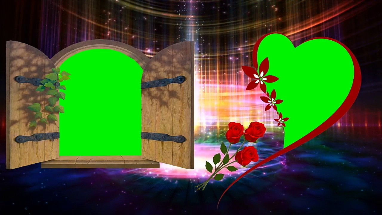 Free wedding frame green screen effects of HD - YouTube