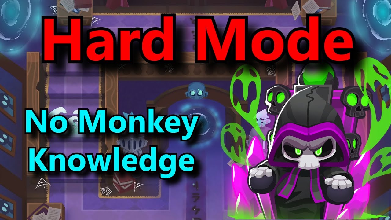 BTD6 Midnight Mansion - Hard Mode (No Monkey Knowledge) - YouTube