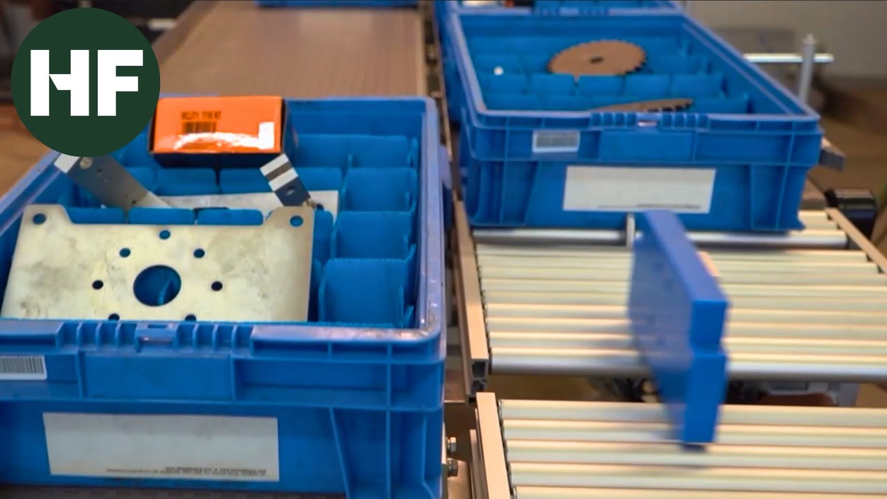 Custom Modular Plastic Belt Conveyor & Pallet Transfer System - YouTube