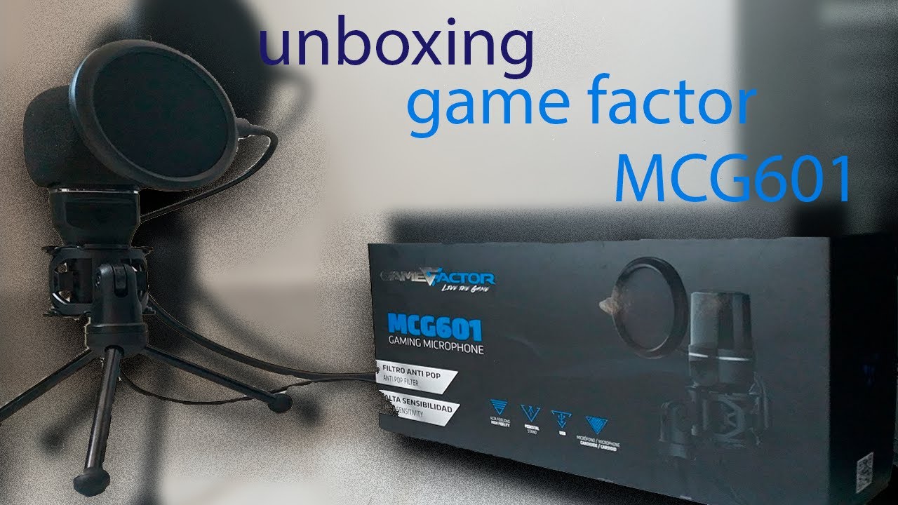 microfono PROFECIONAL gamer STREAMING gamefactor] MCG601 - YouTube