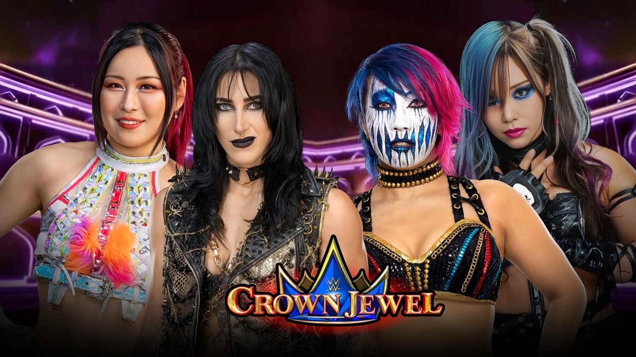 Rhea Ripley & Iyo Sky vs Kairi Sane & Asuka Full Match WWE Crown Jewel 2025 Highlights - YouTube