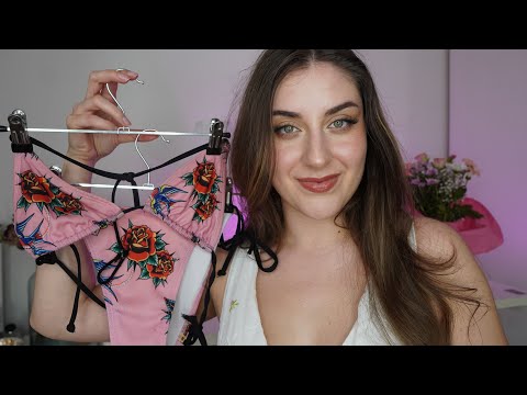 ASMR Deutsch Beratung im Bikini Shop 👙 Fabric Sounds, Measuring, Personal Attention Roleplay deutsch