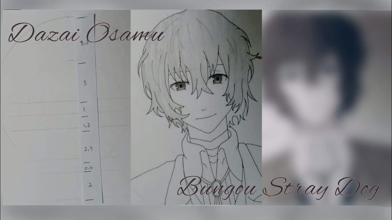 How to draw Dazai Osamu [Bungou stray dog] - YouTube