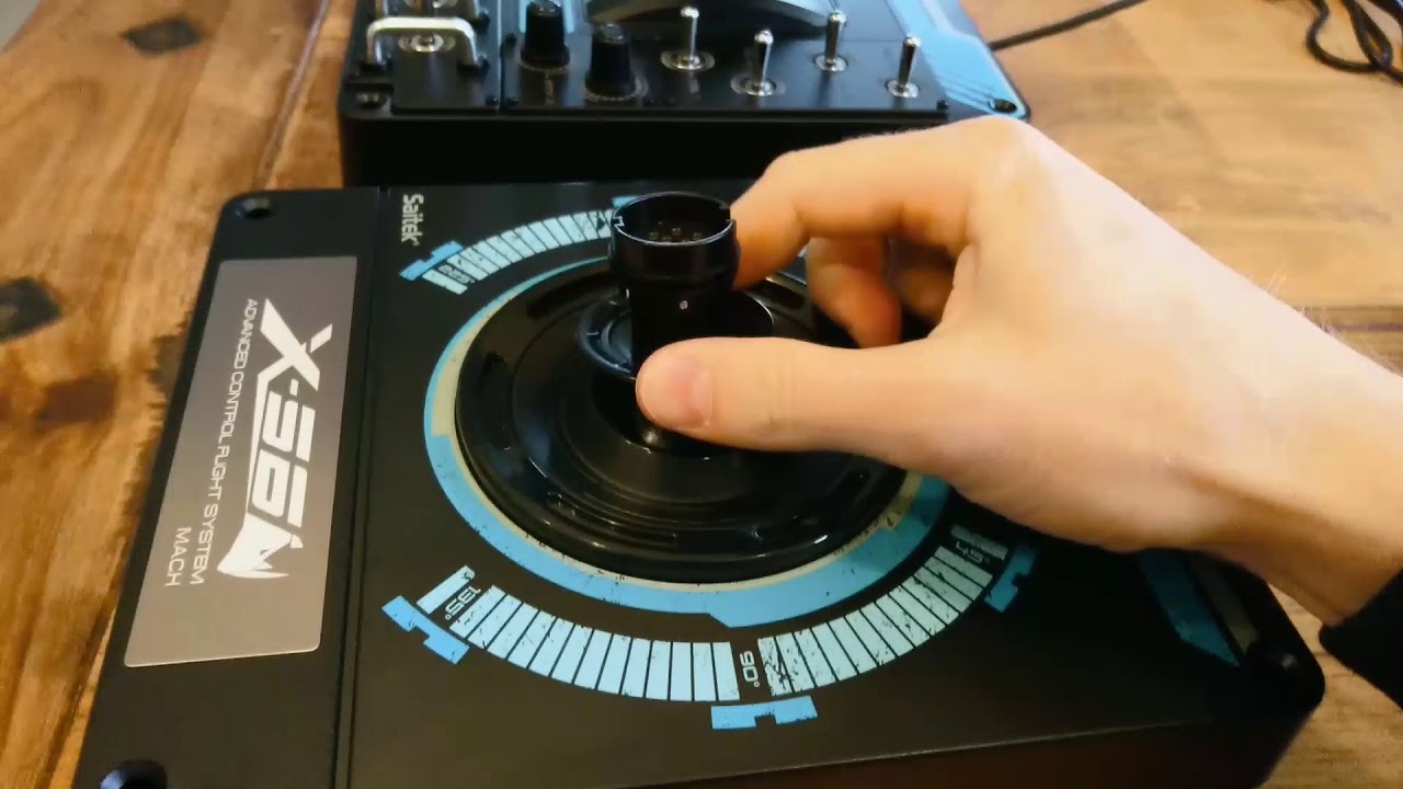 SAITEK X56 RHINO - Faulty spring damper 01 - YouTube