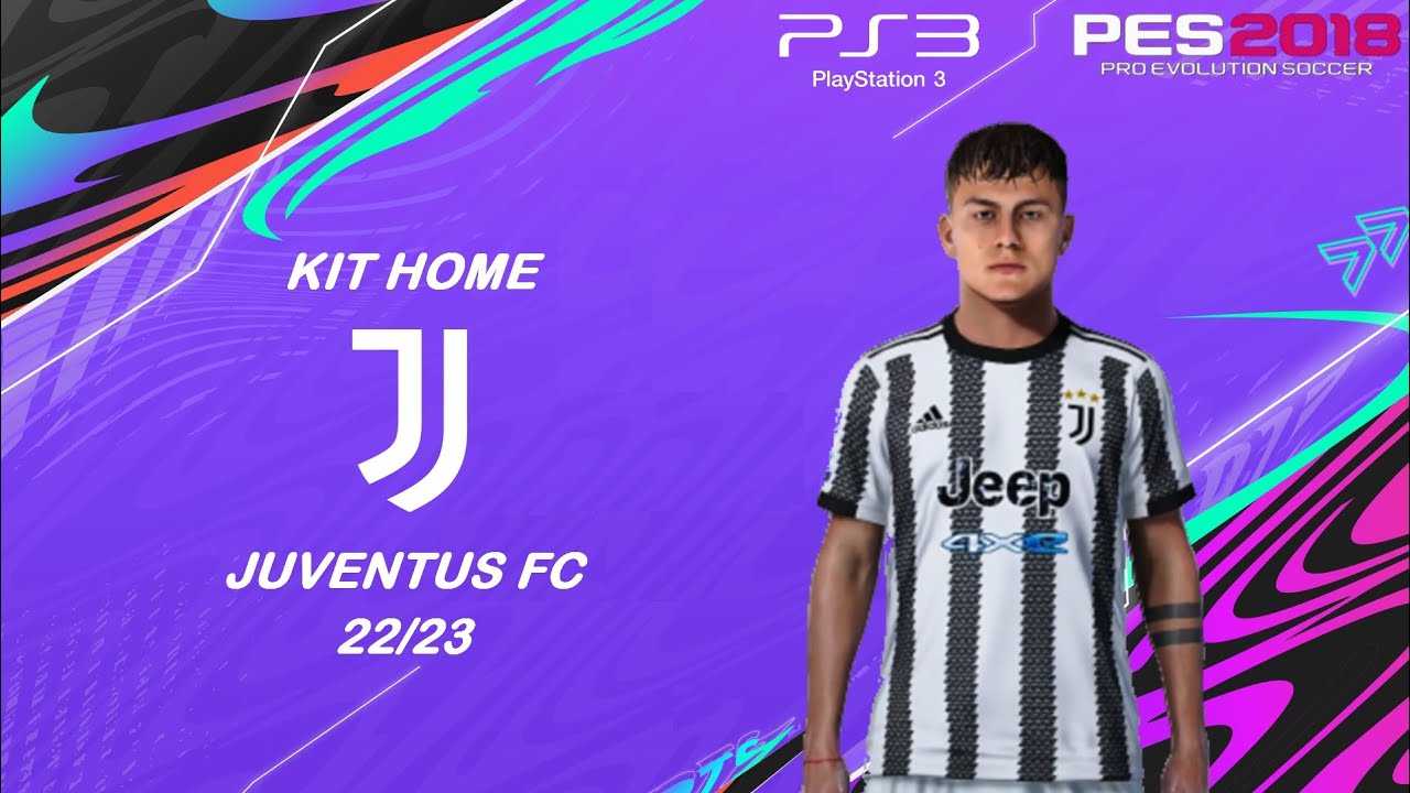 Kit Local Juventus FC 22/23 Para PES 2018 PS3 - YouTube