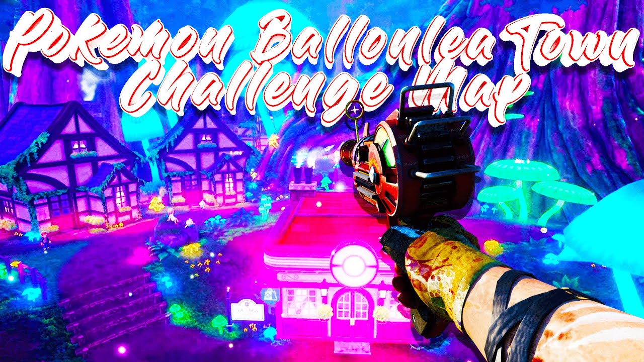 BLACK OPS 3 Pokemon Ballonlea Town Challenge Map - YouTube