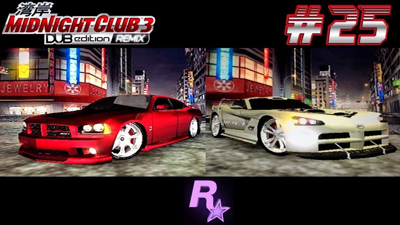 corridas em TOKYO com o DODGE VIPER GTS-R e CHARGER SRT8 MIDNIGHT CLUB ...
