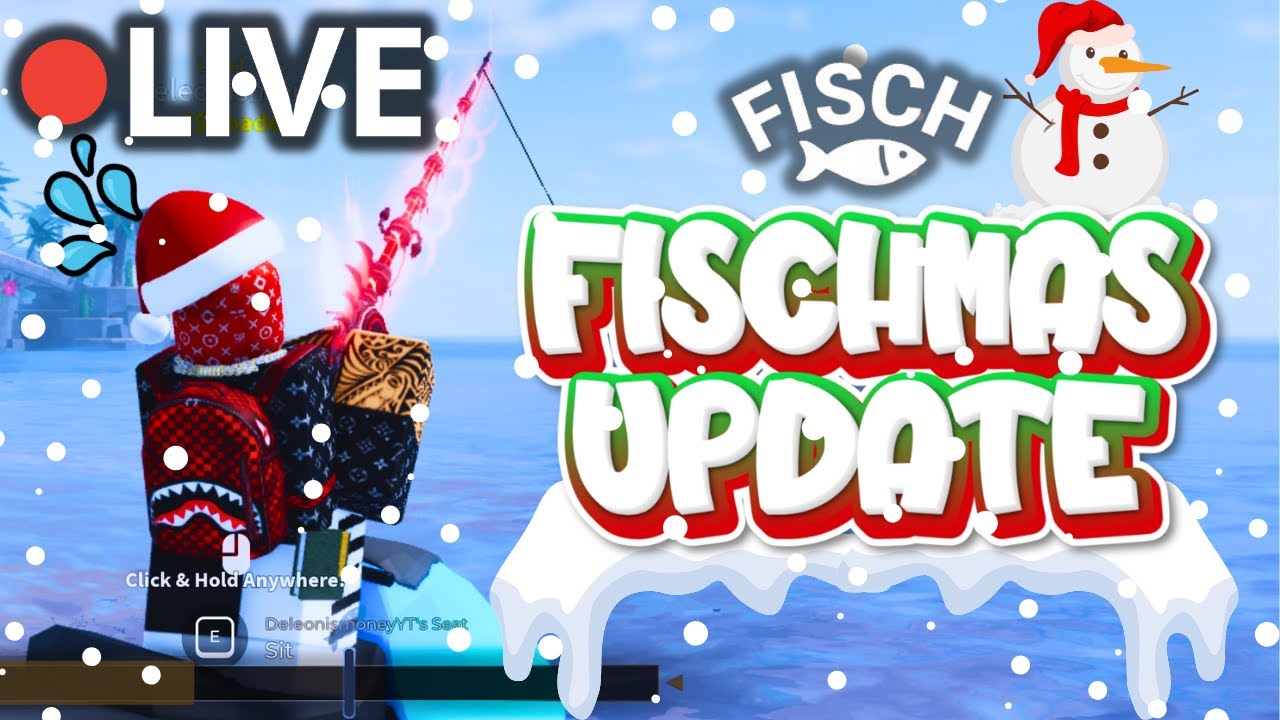 🚨LIVE FISCH CHRISTMAS UPDATE GRIND!! SERVERS LUCK! - YouTube