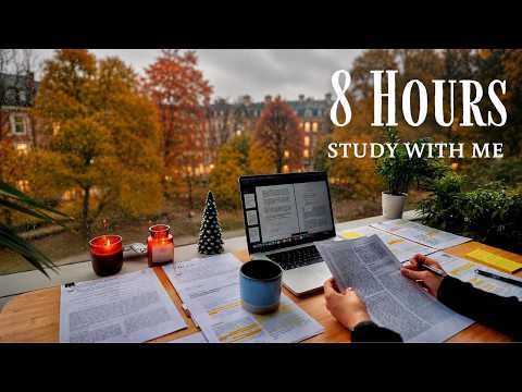 3+ HOUR STUDY WITH ME on A RAINY DAY 🎓  Scottish Highlands | Pomodoro | Deep Work Mode | No Music