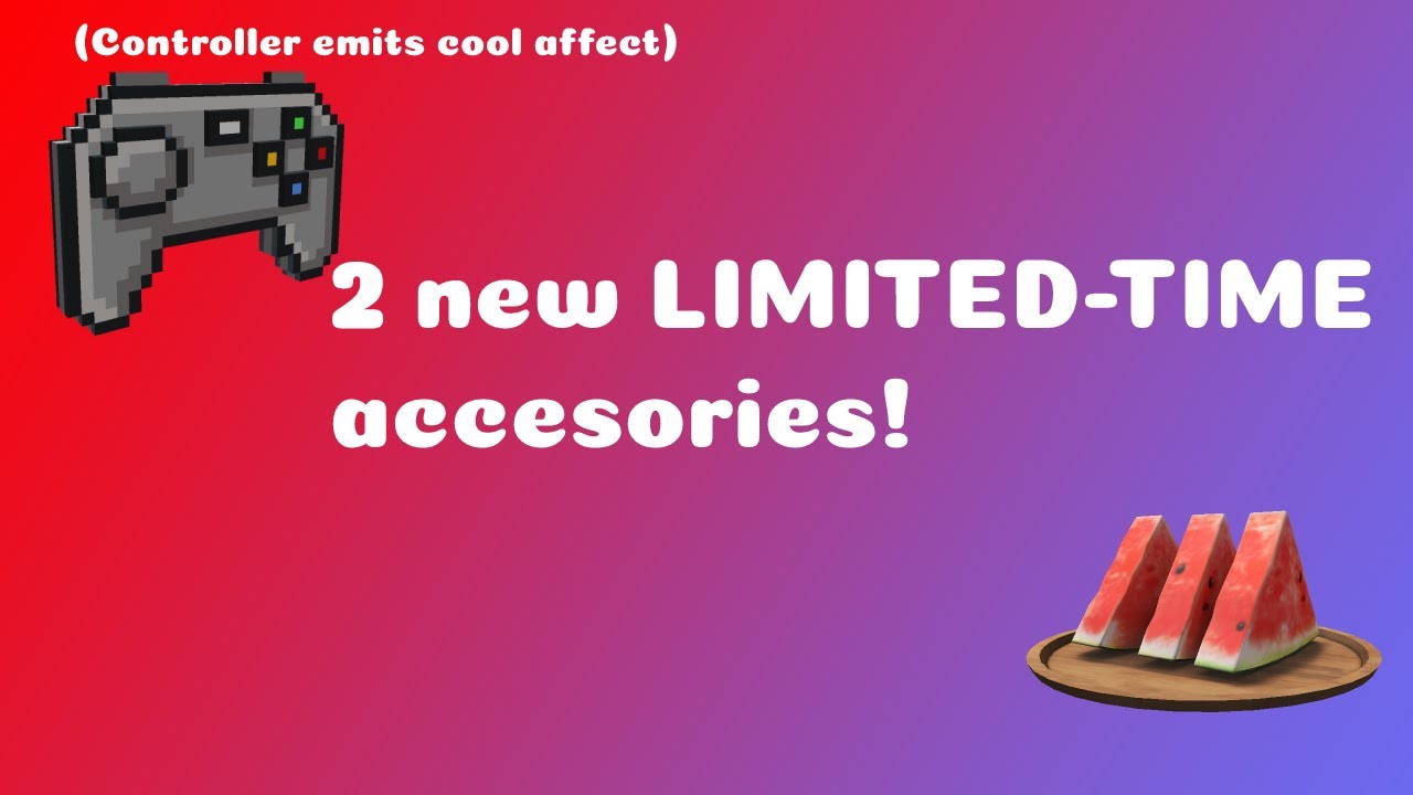 Roblox came out with 2 new LIMITED-TIME accessories! - YouTube