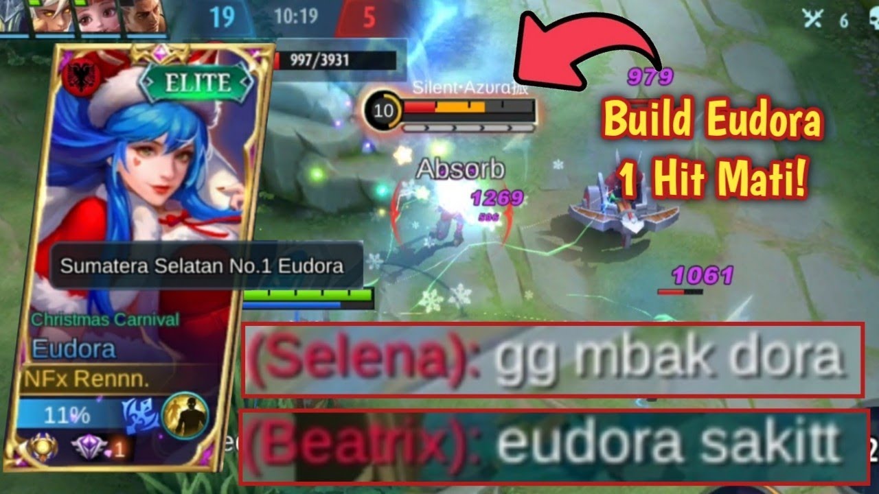 BUILD EUDORA PALING SAKIT 2022 | SPELL AEGIS PUN TETAP TEMBUS! TOP ...