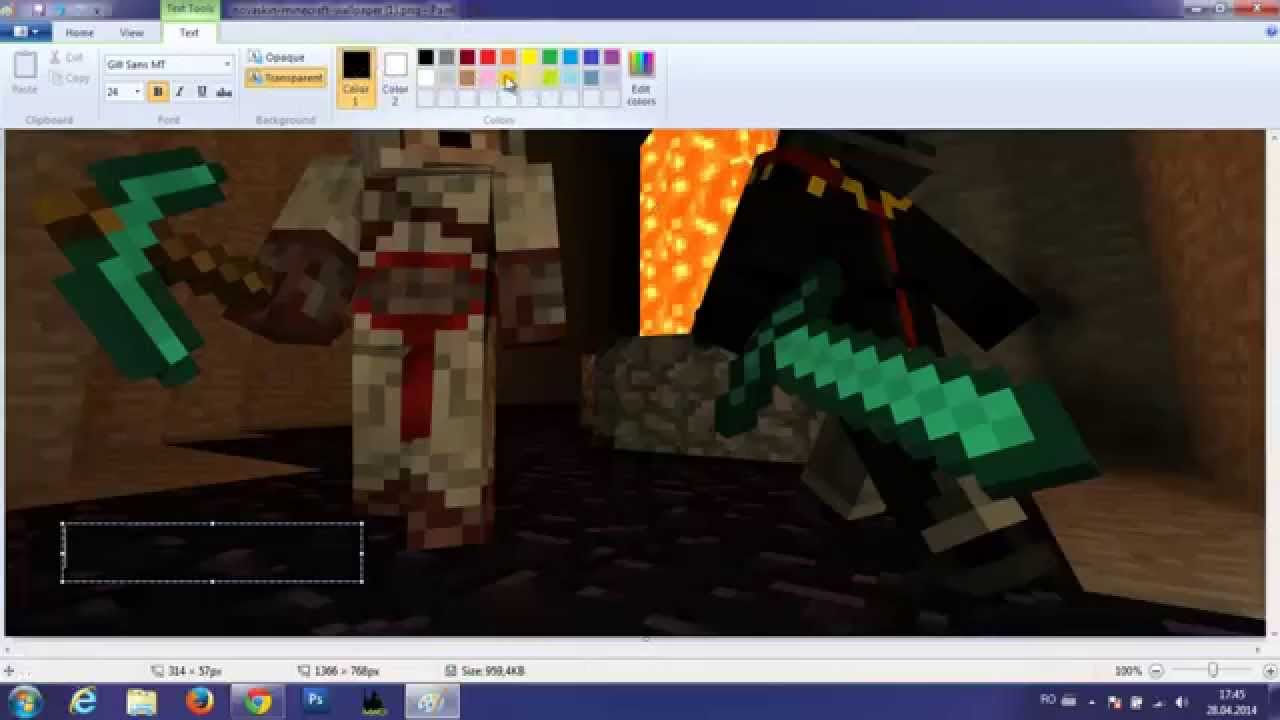 Cum sa faci o imagine animata de Minecraft! - YouTube