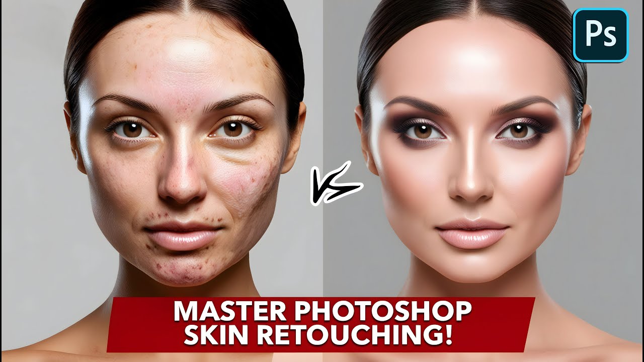 Skin Softenng with beautiful Texture | Skin retouching - YouTube