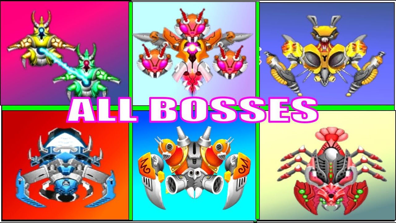 Kill Boss 1 to 25 Fights Space Shooter Galaxy Attack By world Bosses ...