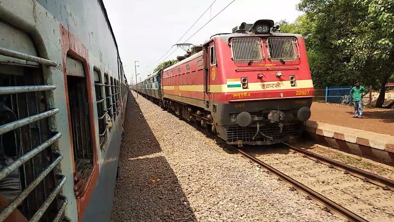 2 In 1 Morning Crossing: Chhattisgarh Express & JD Passenger, Onboard ...