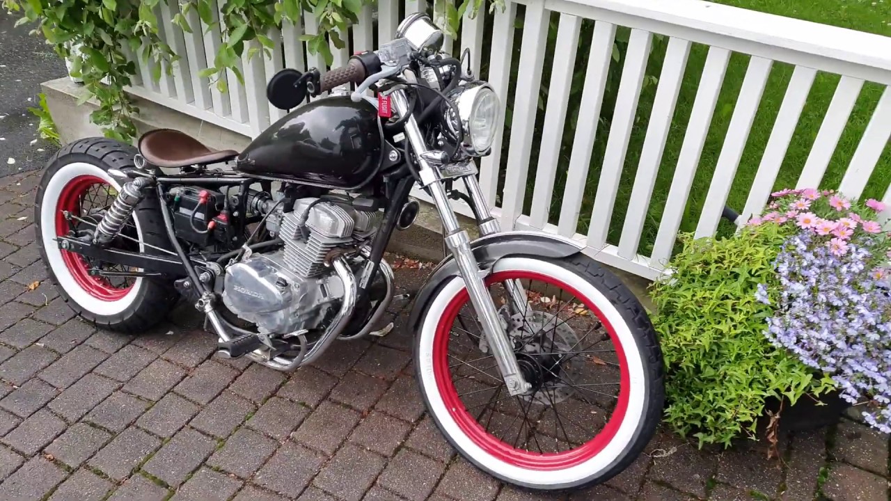 Custom Honda Rebel bobber startup [4k] - YouTube