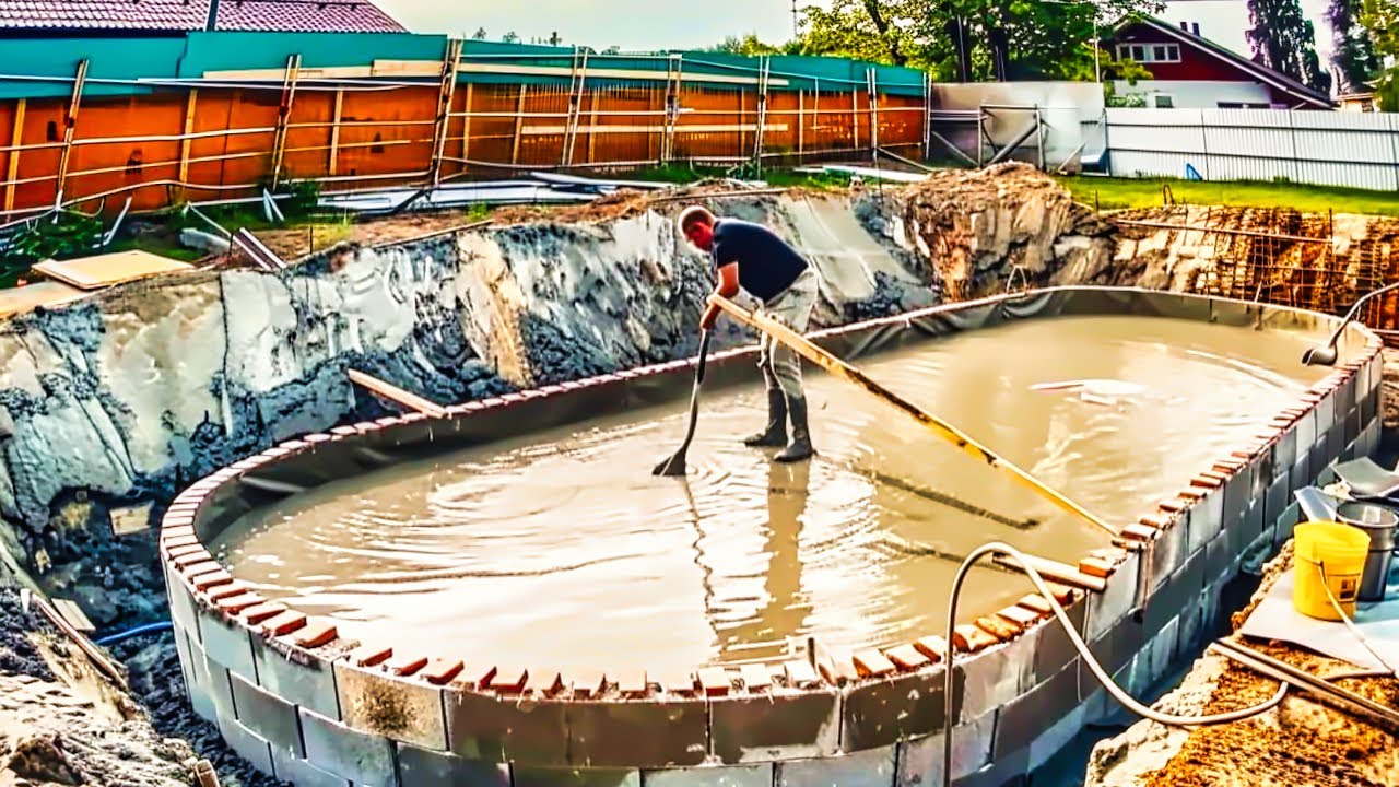 This Man Turns His Boring Backyard into a Luxury Swimming Pool! - YouTube