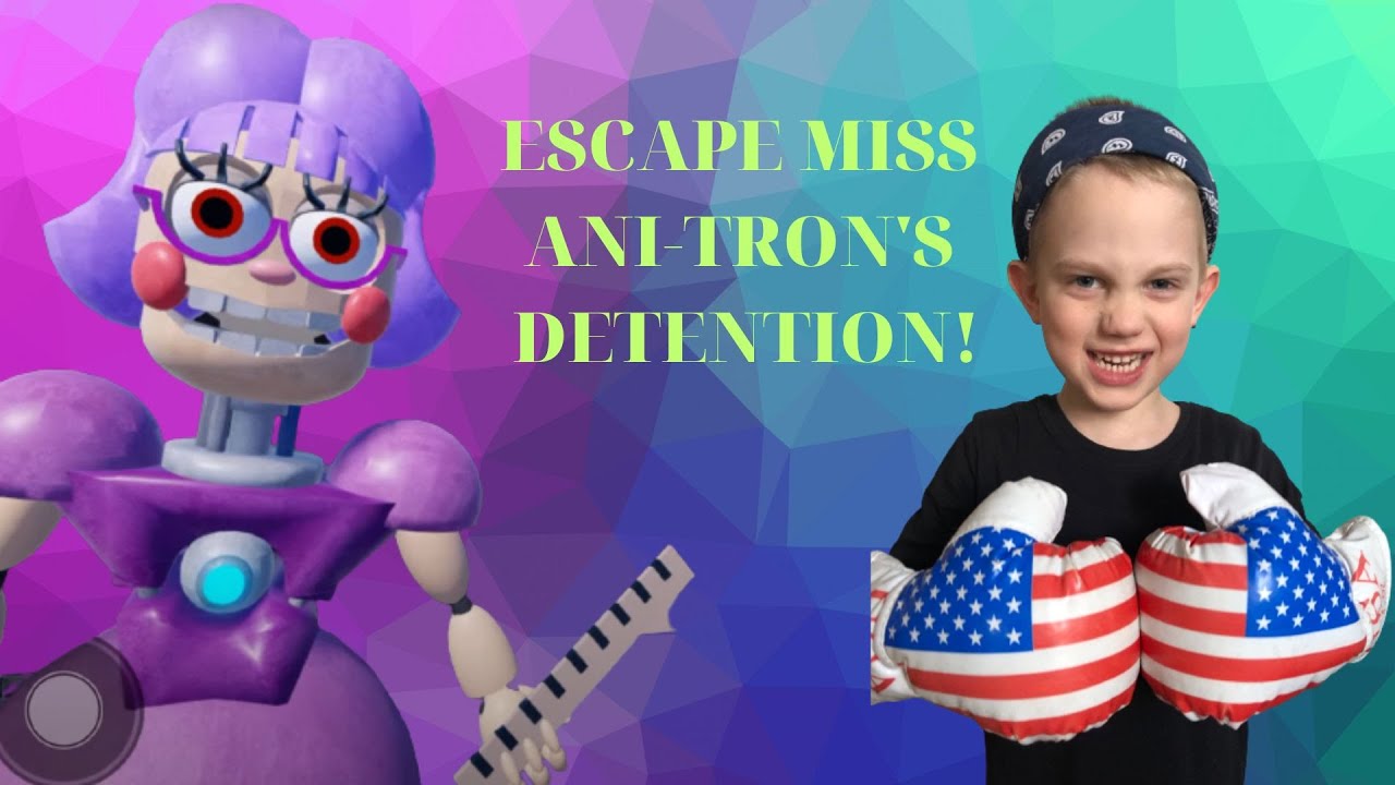 ROBLOX. ESCAPE MISS ANI-TRON'S DETENTION! (SCARY OBBY) - YouTube