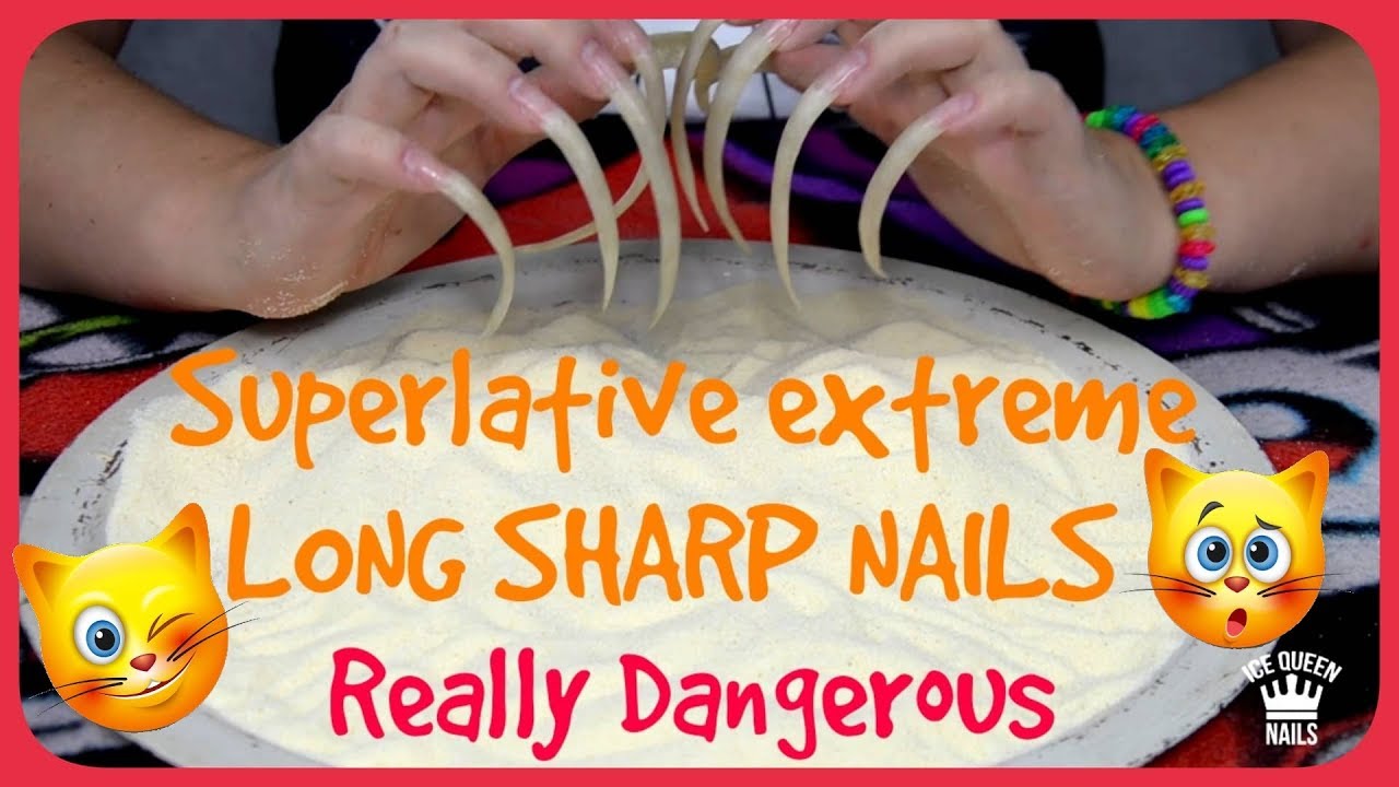 BEST EVER ASMR VIDEO with DANGEROUS LONG SHARP NAILS SCRATCH A DISH ...