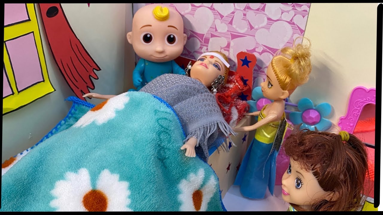 🤒Mummy Bimar🤒 || Ballu Chikki Ki Mehnat || Barbie Dolls Daily Vlog ...