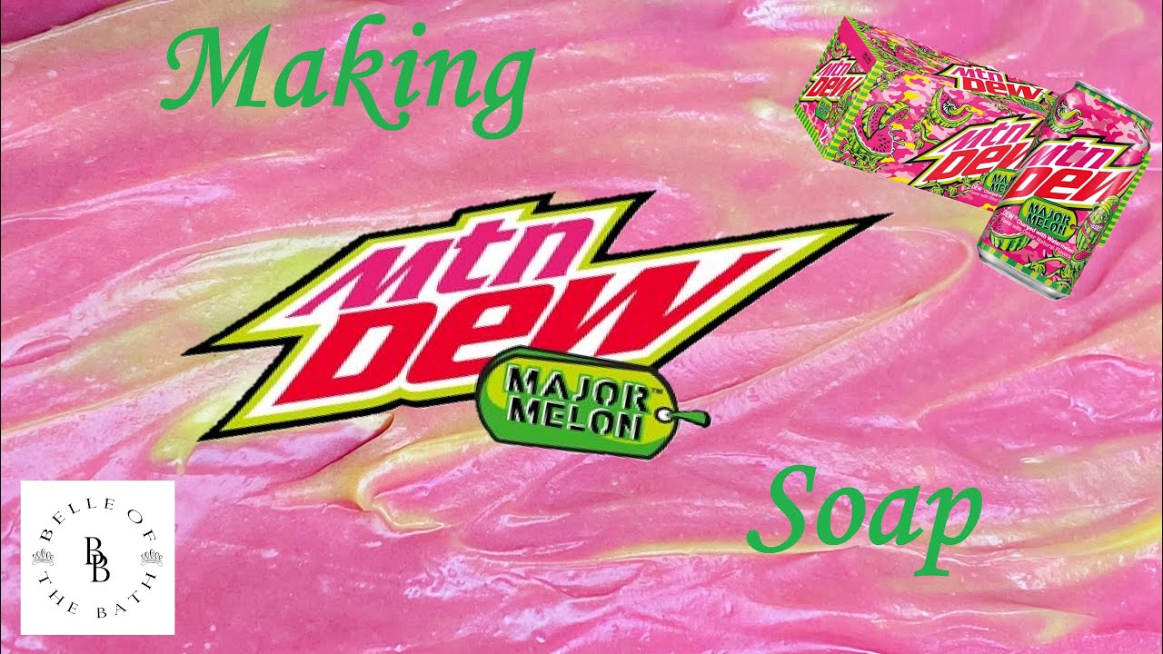 🍉💚Watermelon Mtn Dew Inspired Soap🧼 (Major Melon Dew) Cold Process Soap ...