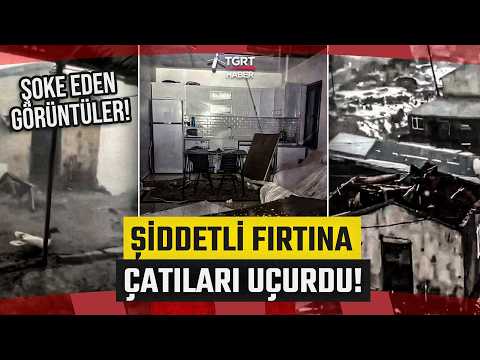 Ardahan'da Şoke Eden Görüntüler! Şiddetli Fırtına Çatıları Uçurdu Göz Gözü Görmedi - TGRT Haber